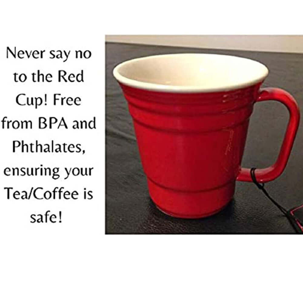 12oz Red Coffee Mugs | Unbreakable, BPA Free | Birthday Party, Camping ...